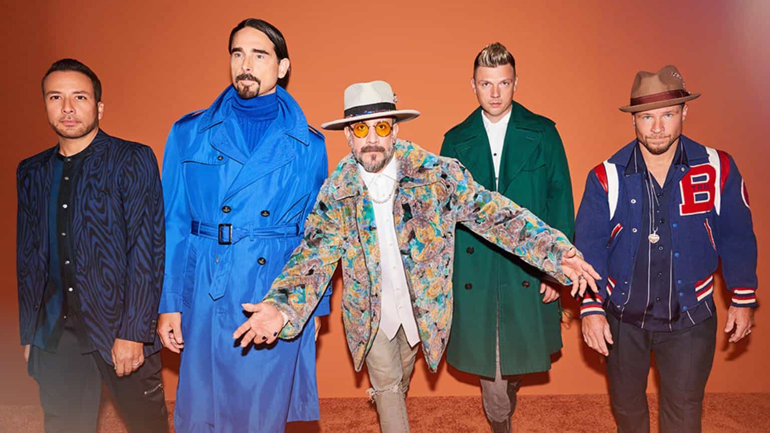 Agora no palco Skyline do The Town: Backstreet Boys