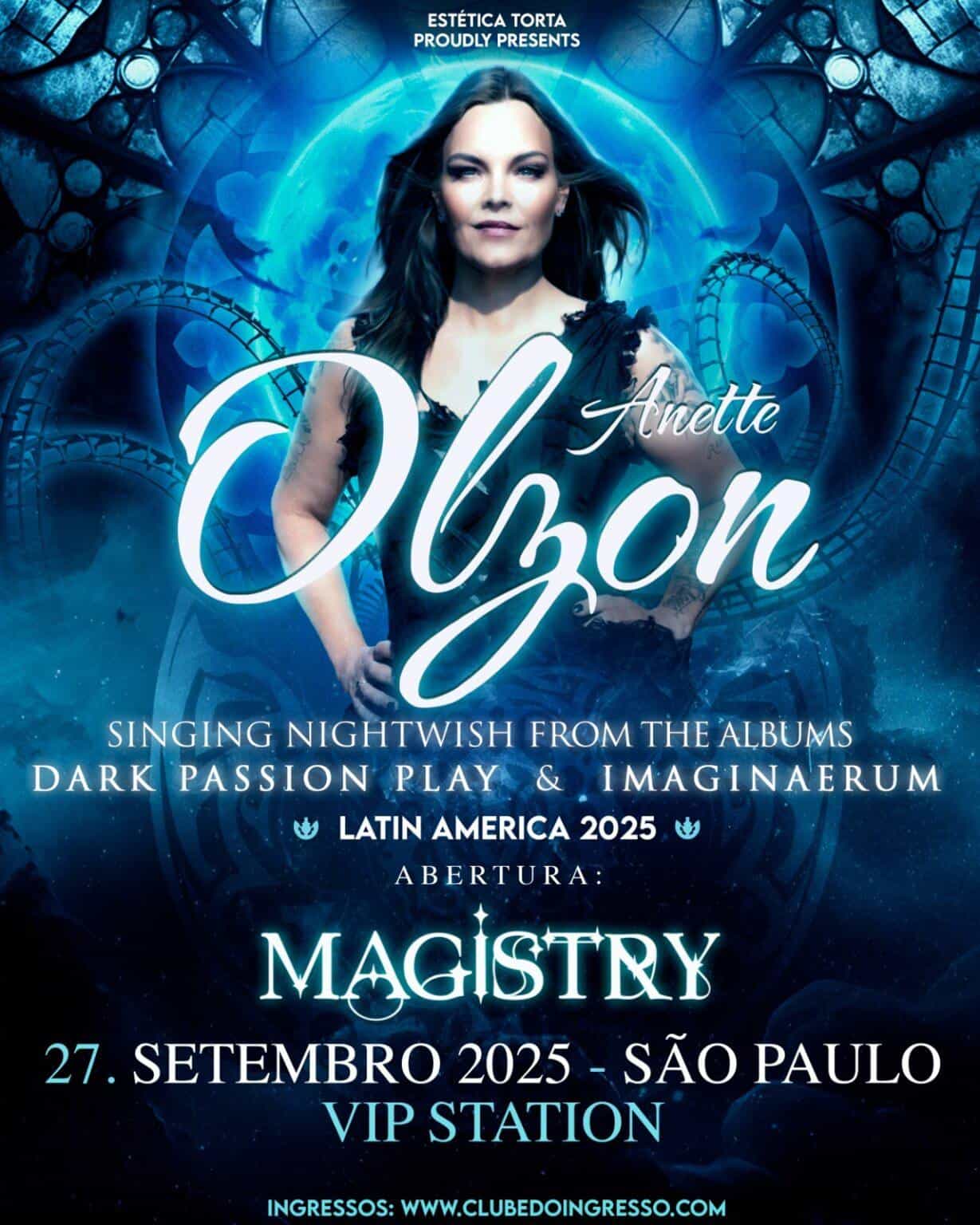 Magistry abre shows de Anette Olzon em Curitiba e São Paulo